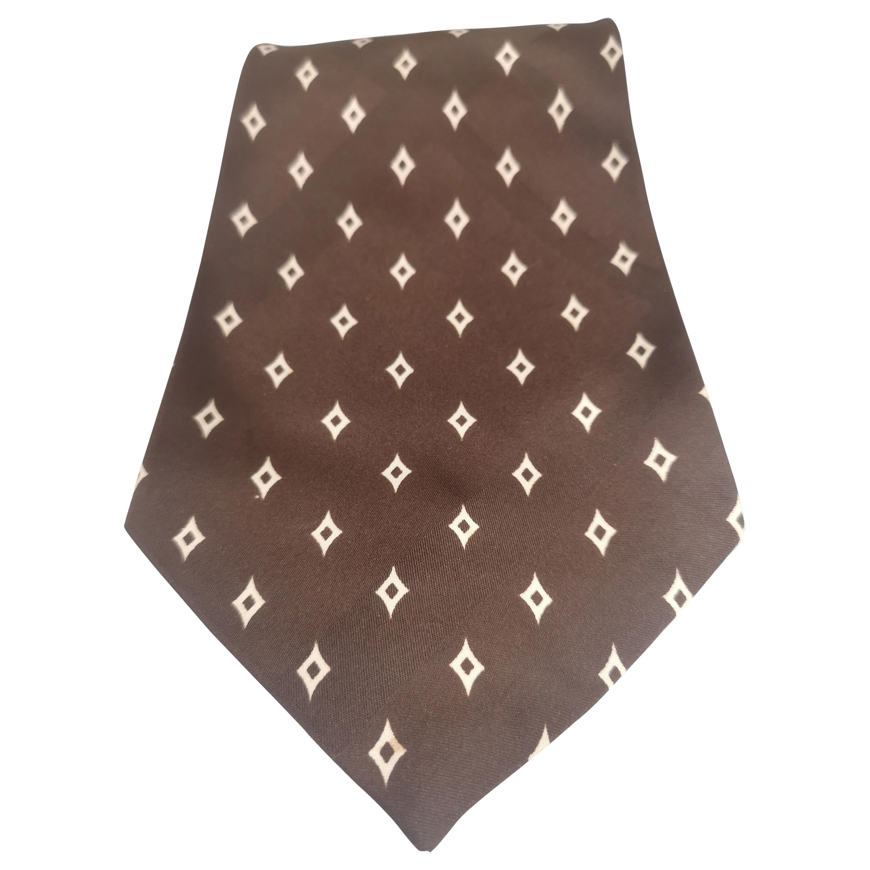 Vintage silk tie For Sale at 1stDibs