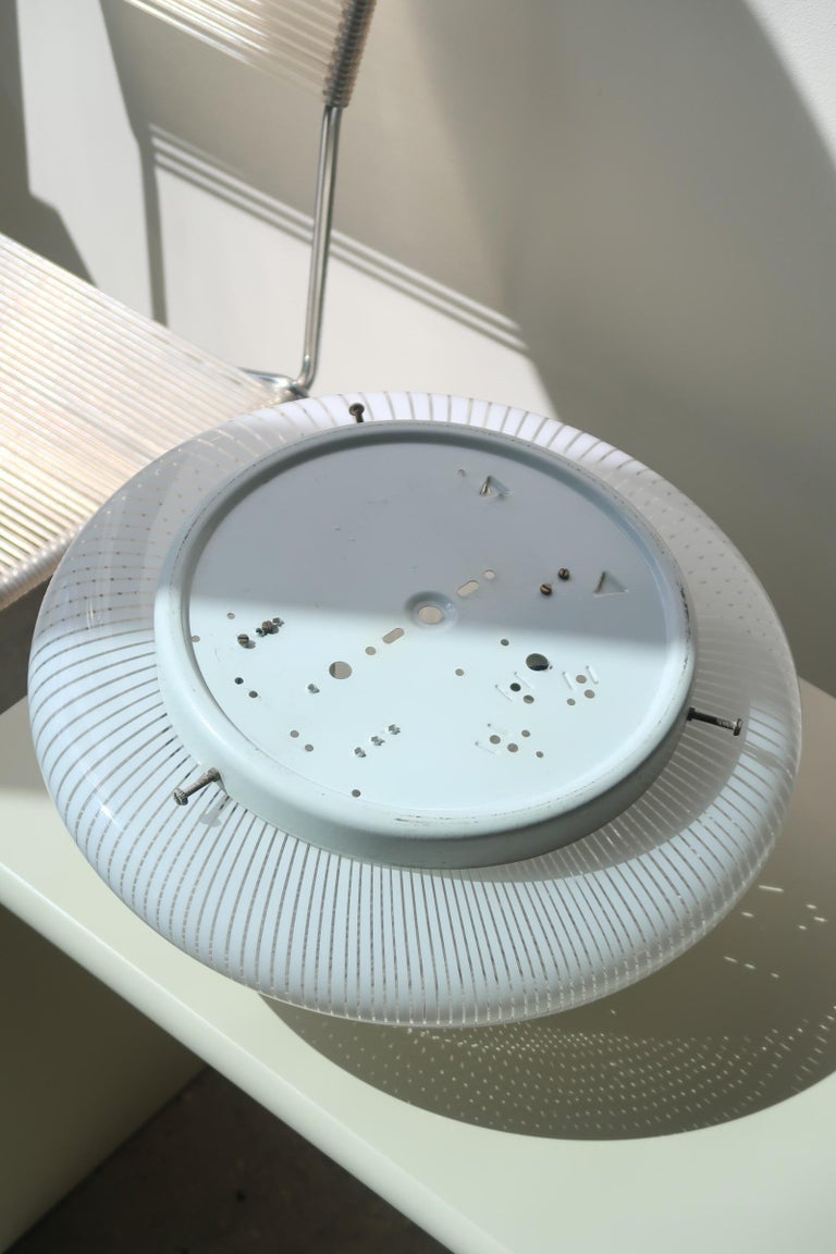 Vintage Murano 1970s White Glass Flat Plafond Flush Mount Ceiling Wall ...