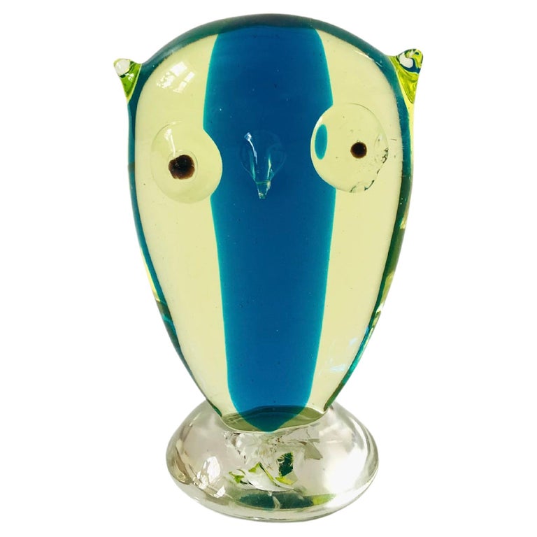Vintage Murano Art Glass Owl at 1stDibs