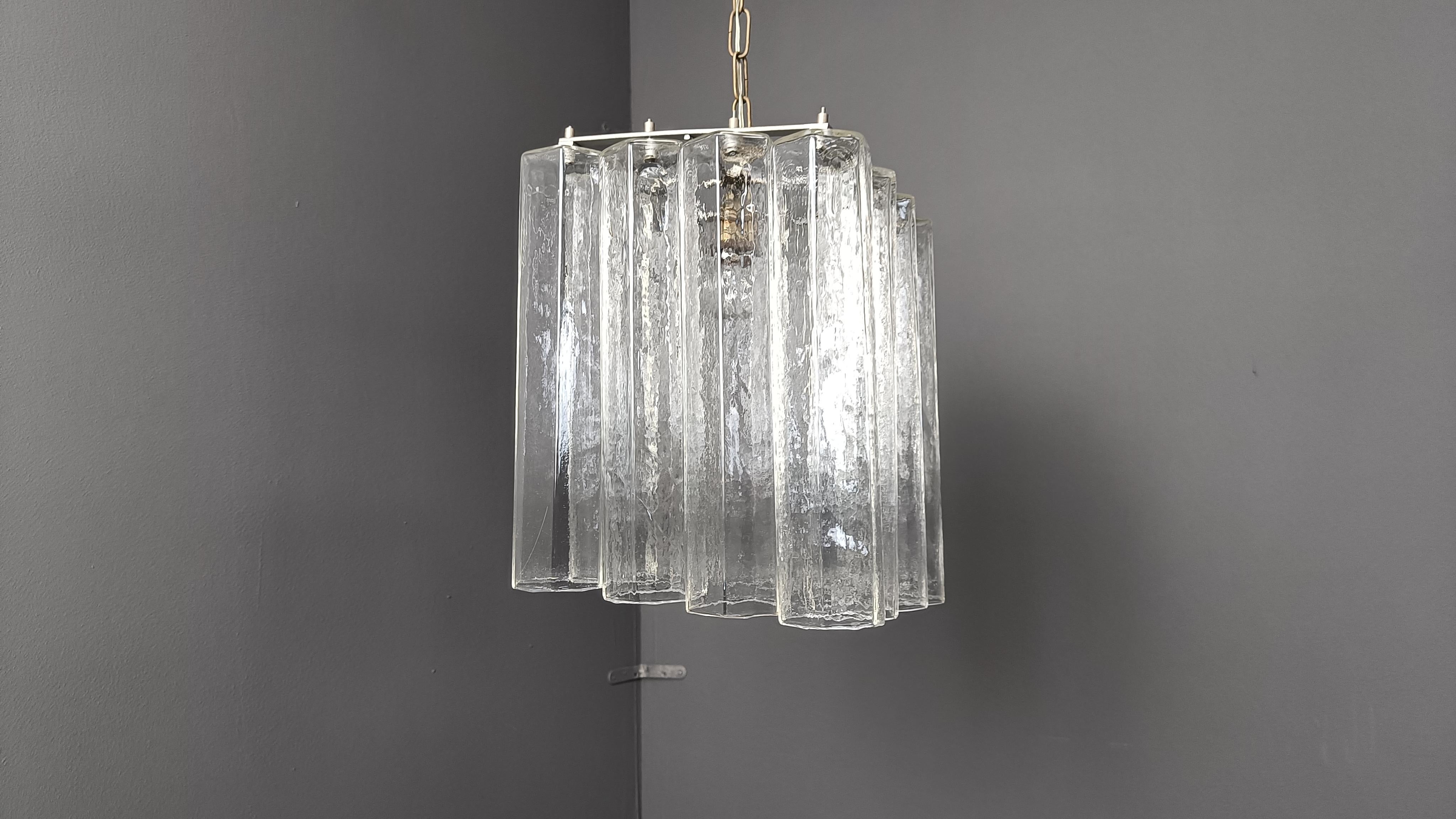 Vintage murano glass chandelier, 1970s For Sale at 1stDibs