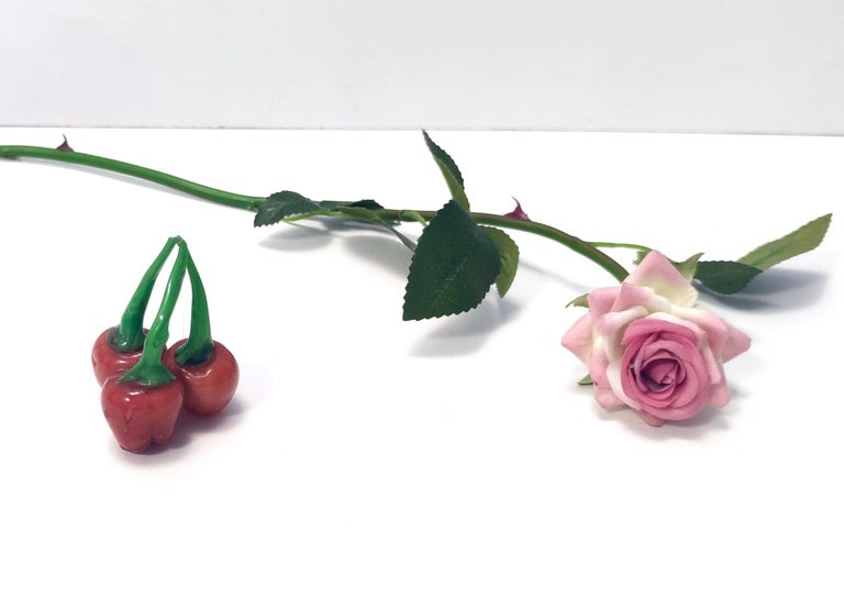 Vintage Murano Glass Decorative Item of Cherries by Martinuzzi for ...