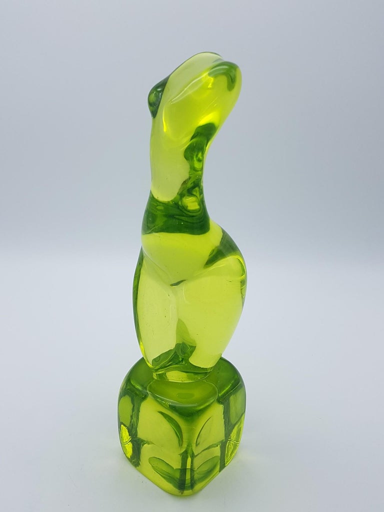 Vintage Murano Glass Female Torso Sculpture by Ermanno Nason at ...