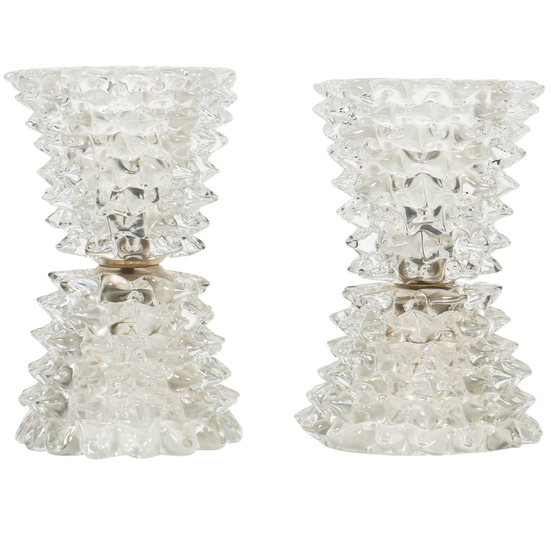 Vintage Murano Glass Lamps by Barovier at 1stDibs