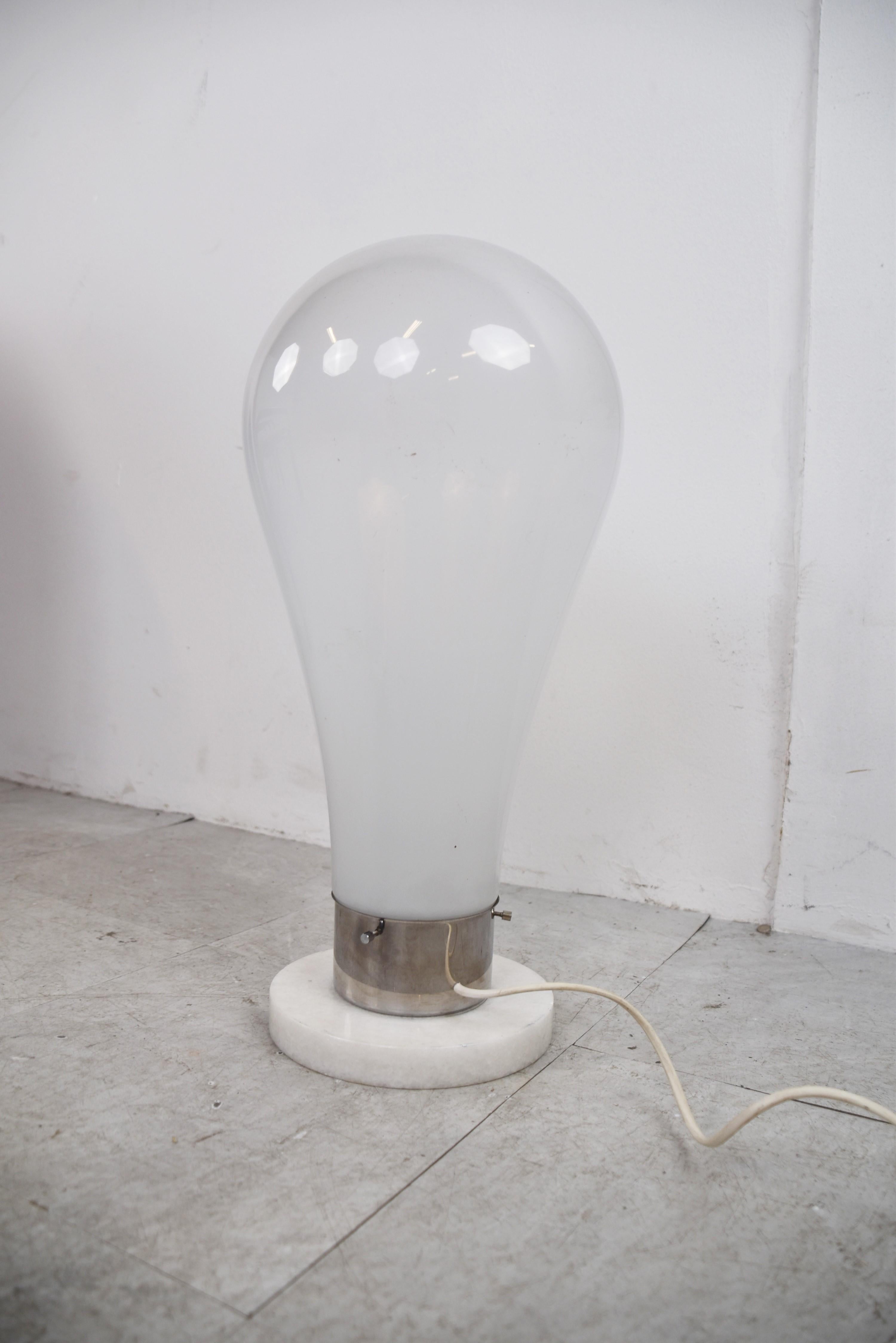 Vintage Murano Glass Table Lamp, 1970s at 1stDibs