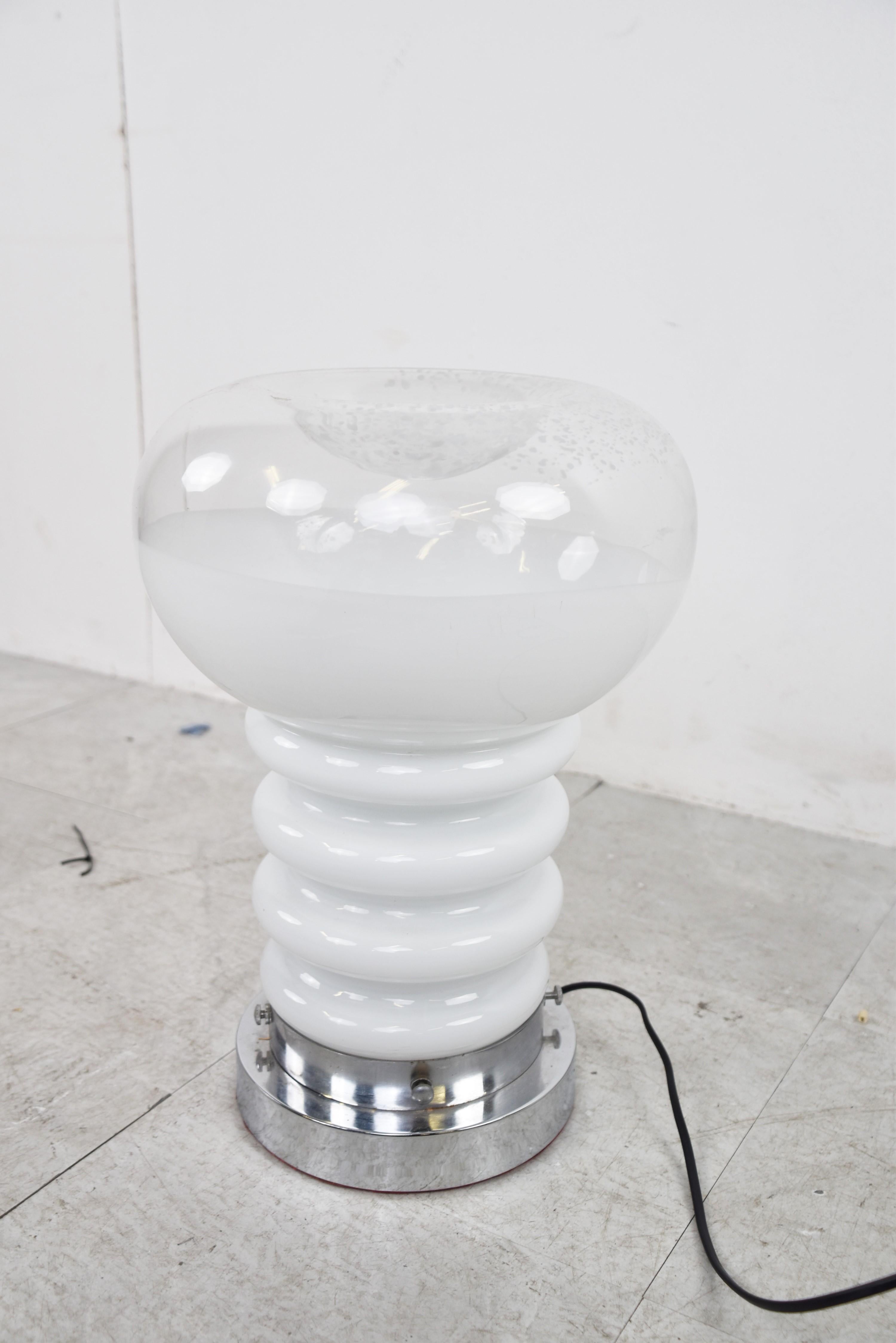 Vintage murano glass table lamp by Carlo Nason, 1970s at 1stDibs