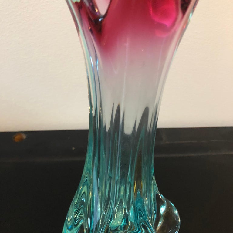 Vintage Murano Glass Vase, circa 1970 at 1stDibs