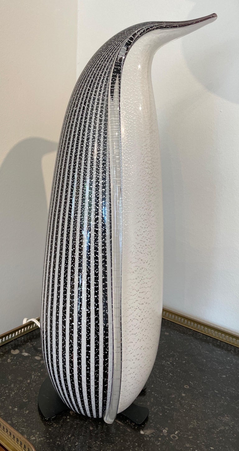 Vintage Murano Penguin Lamp at 1stDibs