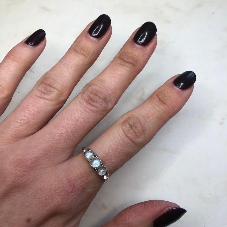 Vintage Murrle Bennett and Co Moonstone and 9 Carat Gold Ring at ...