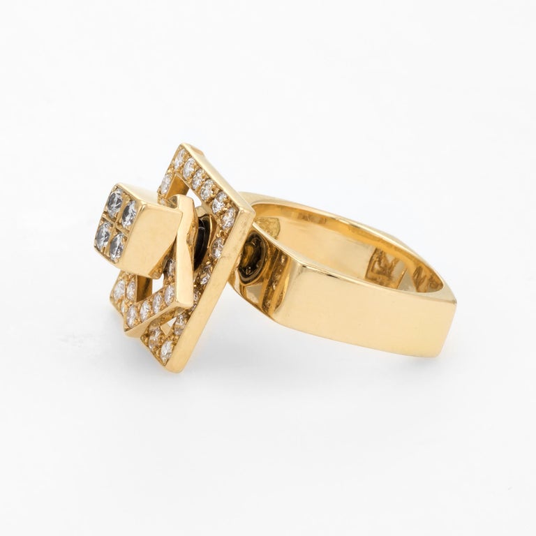 Vintage N Teufel Diamond Spinner Ring 18k Gold Motion Jewelry Swinger at 1stDibs | n teufel ...