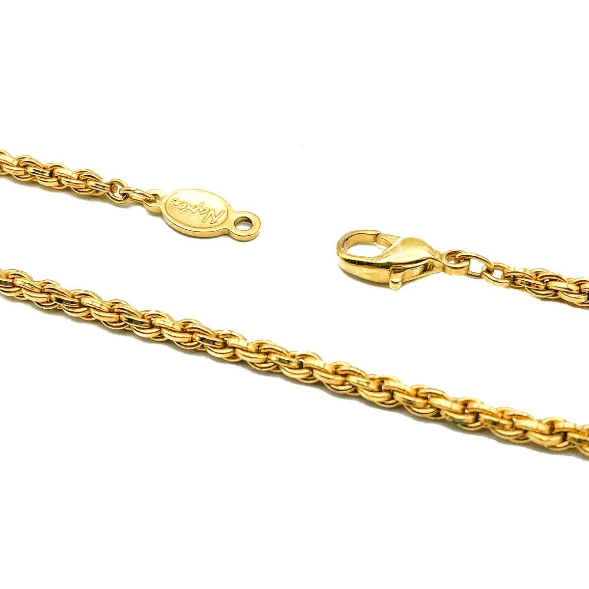 Vintage Napier Rope Style Chain Bracelet 1980s at 1stDibs | napier ...