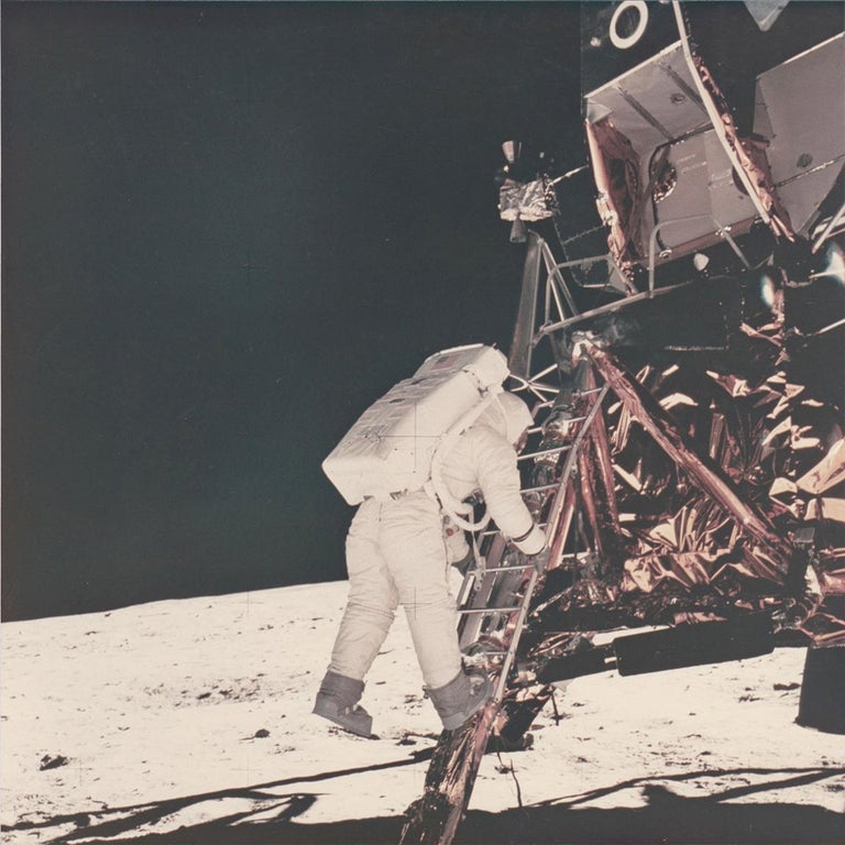 Vintage NASA Photograph of the Apollo 11 Moon Landing For Sale at 1stDibs