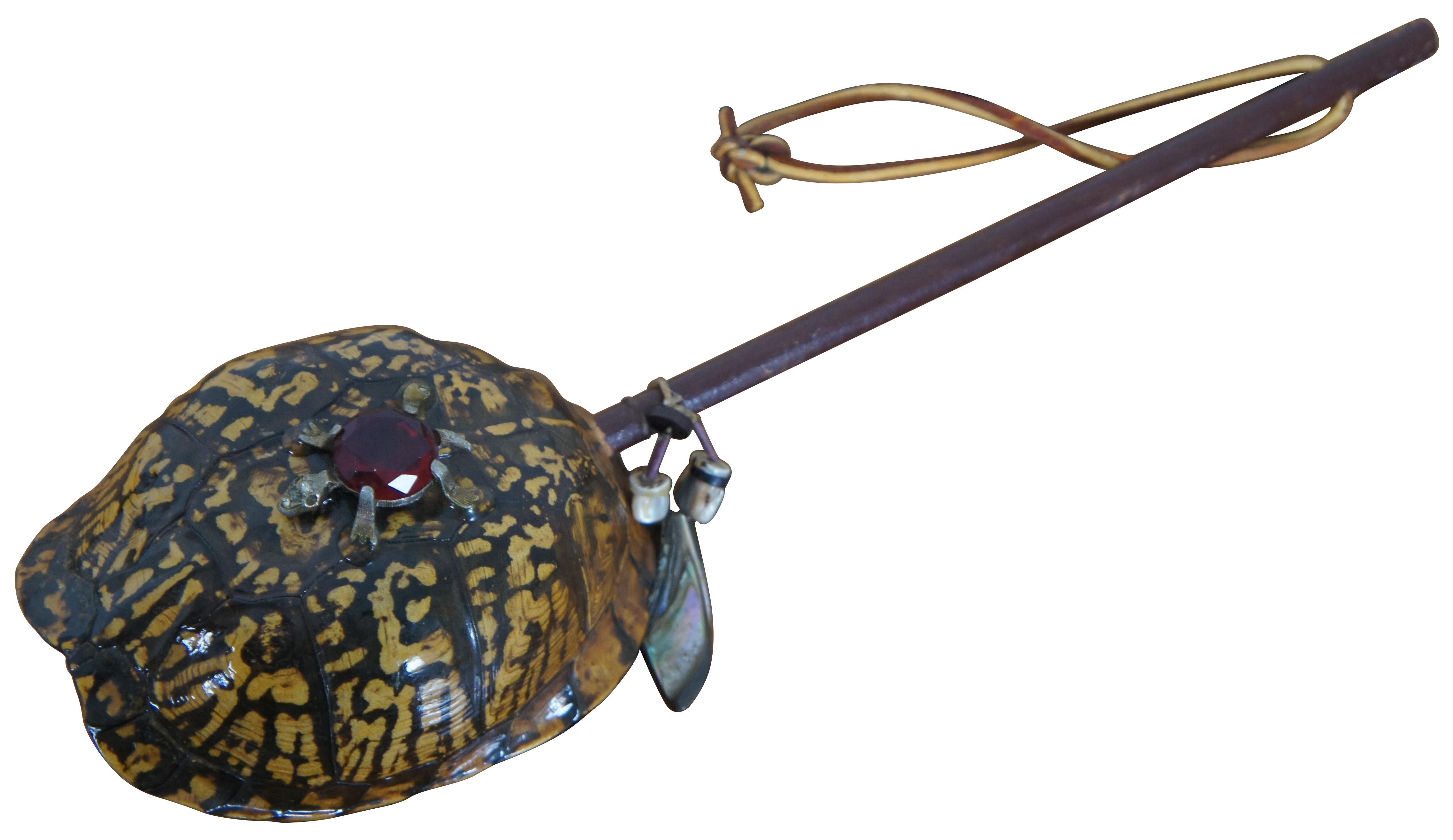 Vintage Native American Ceremonial Dance Regalia Turtle Rattle Shaker ...