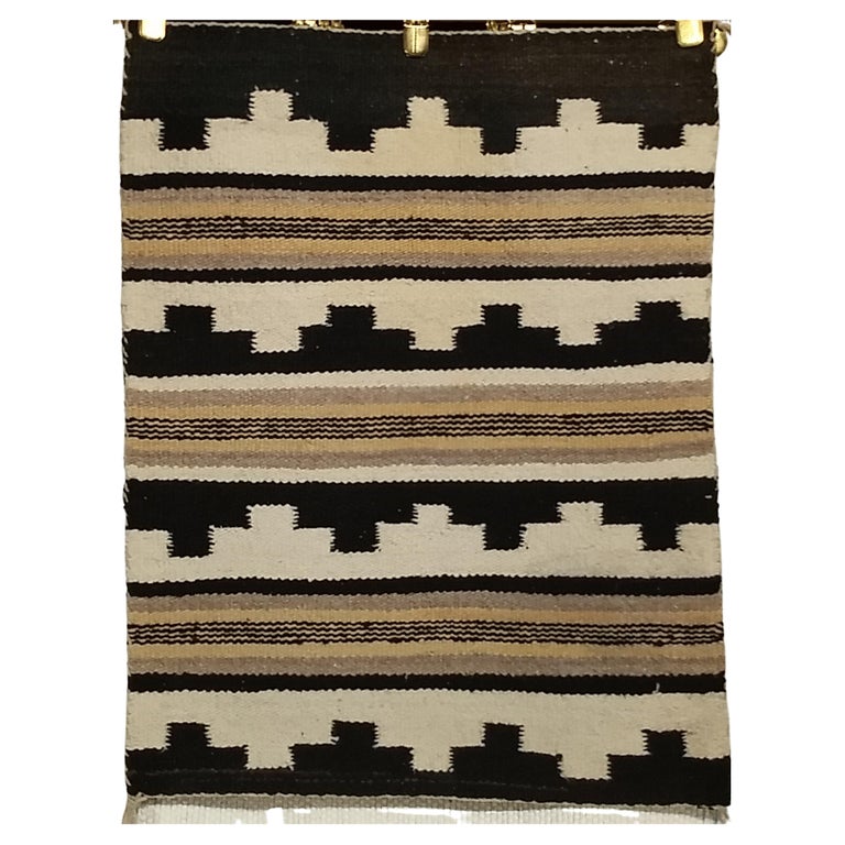 Vintage Native American Navajo Rug with A Canyon Pattern in ...