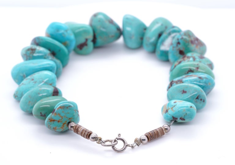 Vintage Native American Navajo Turquoise Beaded Bracelet For Sale at ...