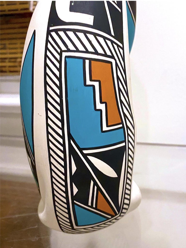 Vintage Native American Style Pottery Cat For Sale at 1stDibs