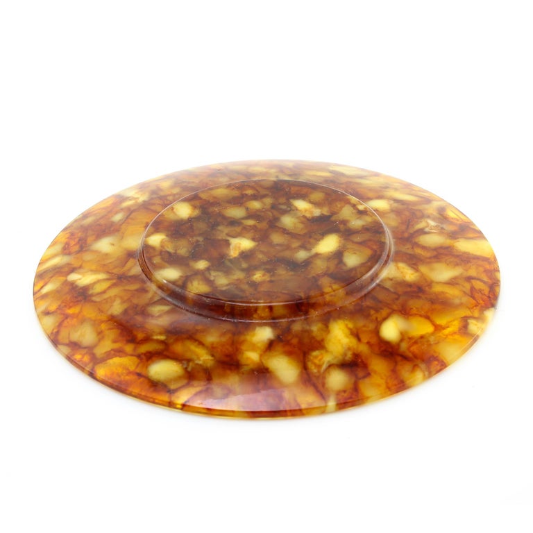 Vintage Natural Baltic Amber Plate, 1990's For Sale at 1stDibs