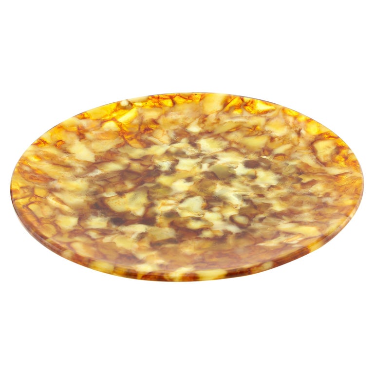 Vintage Natural Baltic Amber Plate, 1990's For Sale at 1stDibs