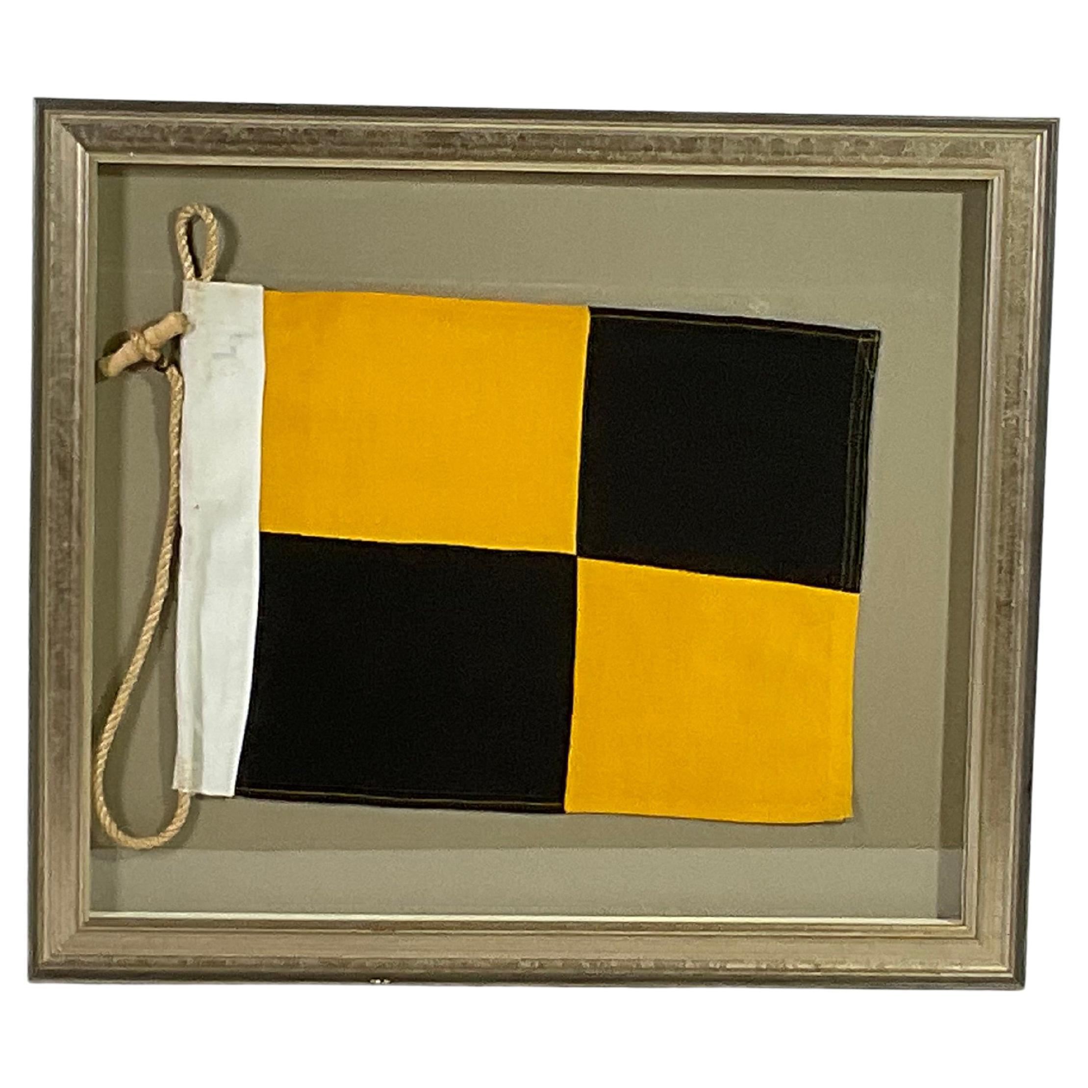 Sampler with Nautical Theme in Tramp Art Frame at 1stDibs