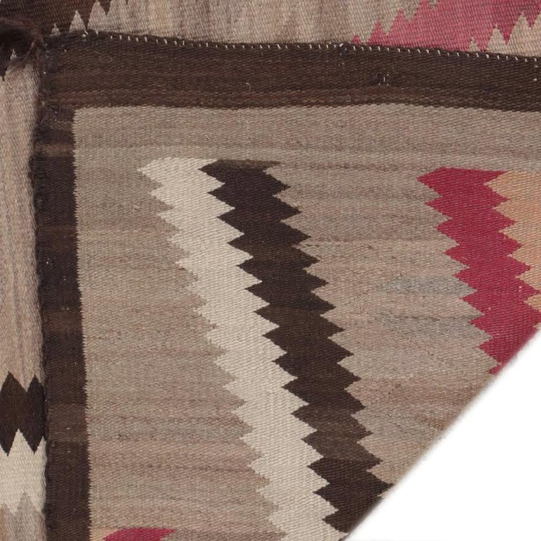 Vintage Navajo Ganado Rug with Native American Style For Sale at 1stDibs
