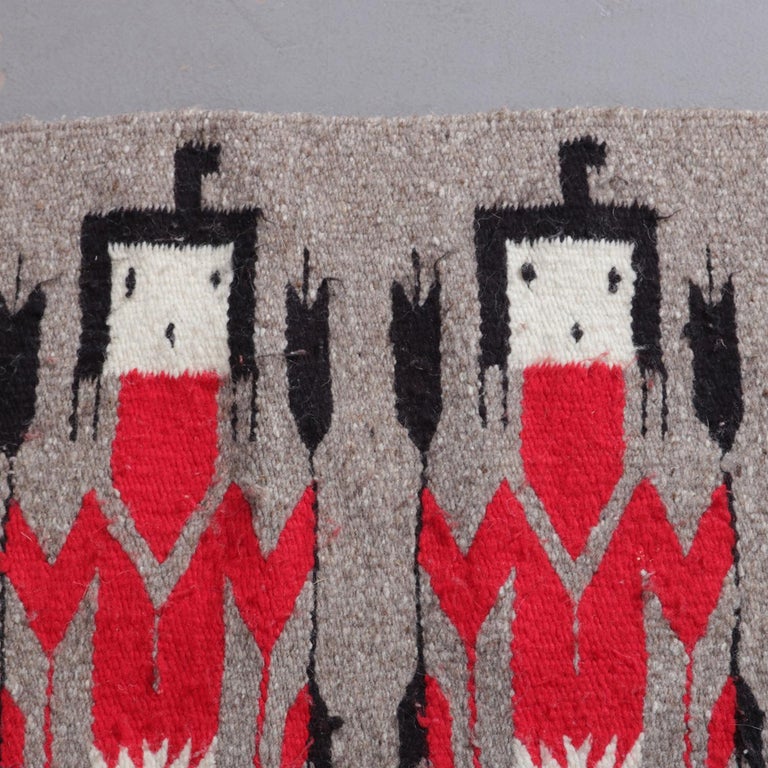 Vintage Navajo Handwoven 5-Women Yei Rug, circa 1940 at 1stDibs