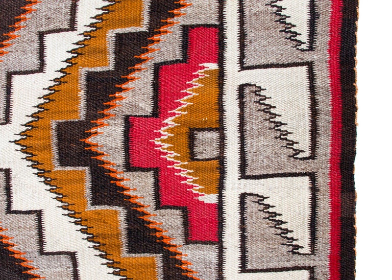 Vintage Navajo Rug, circa 1910, Teec Nos Pos Trading Post Southwestern ...