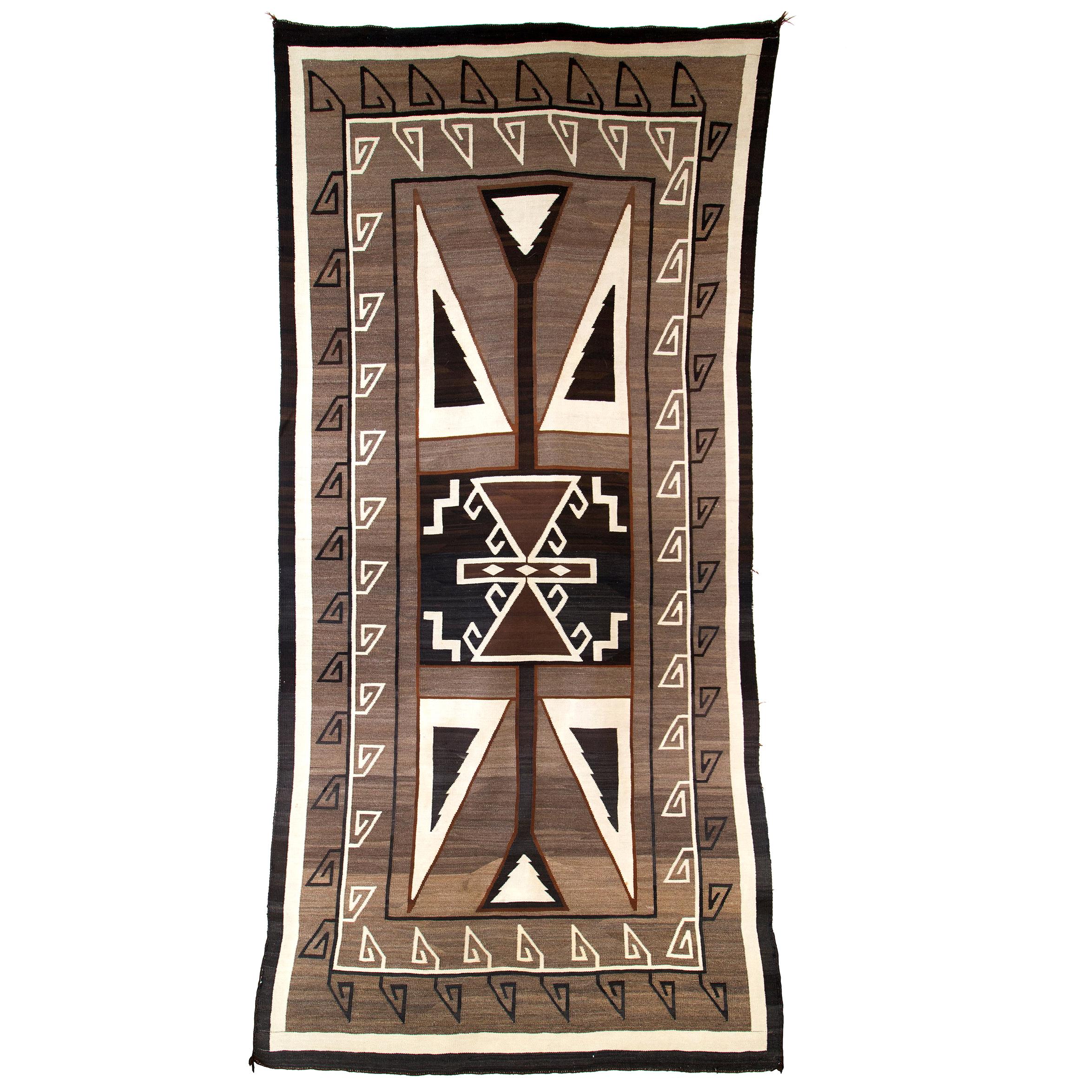 Vintage Navajo Rug in Storm Pattern at 1stDibs