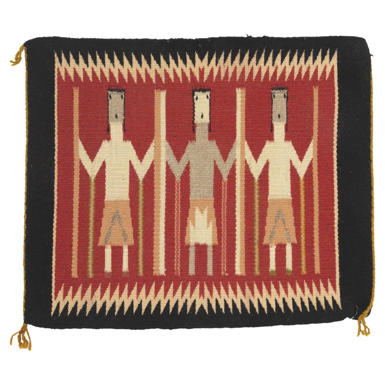 Vintage Navajo Yeibichai Rug For Sale at 1stDibs