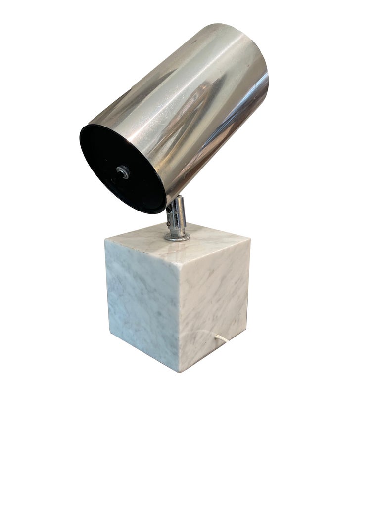 Vintage Neal Small for Koch and Lowy Marble and Brass Lamp For Sale at ...