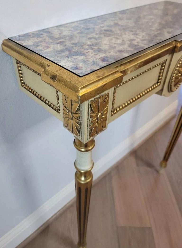 Vintage Neoclassical Louis XVI Style Hall Table at 1stDibs