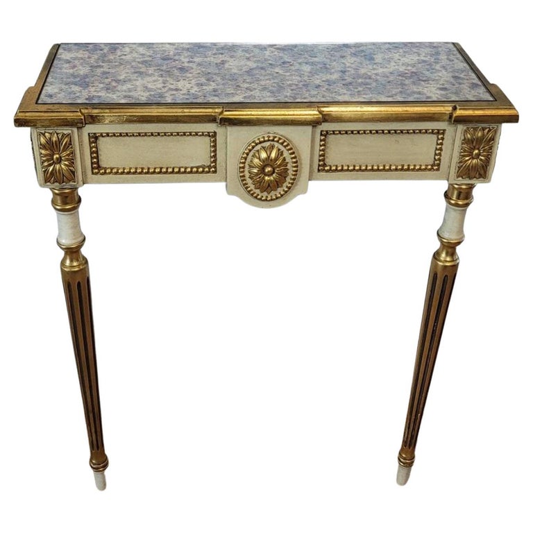 Vintage Neoclassical Louis XVI Style Hall Table at 1stDibs