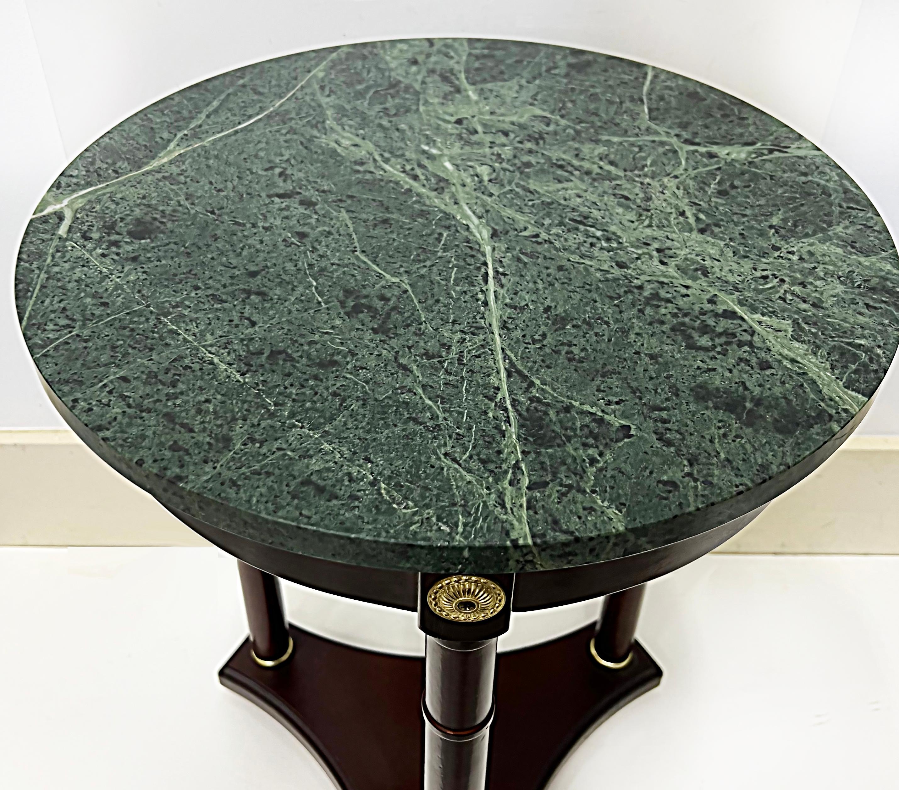 Vintage Neoclassical Regency Style Marble Top Side Tables - a Pair For ...