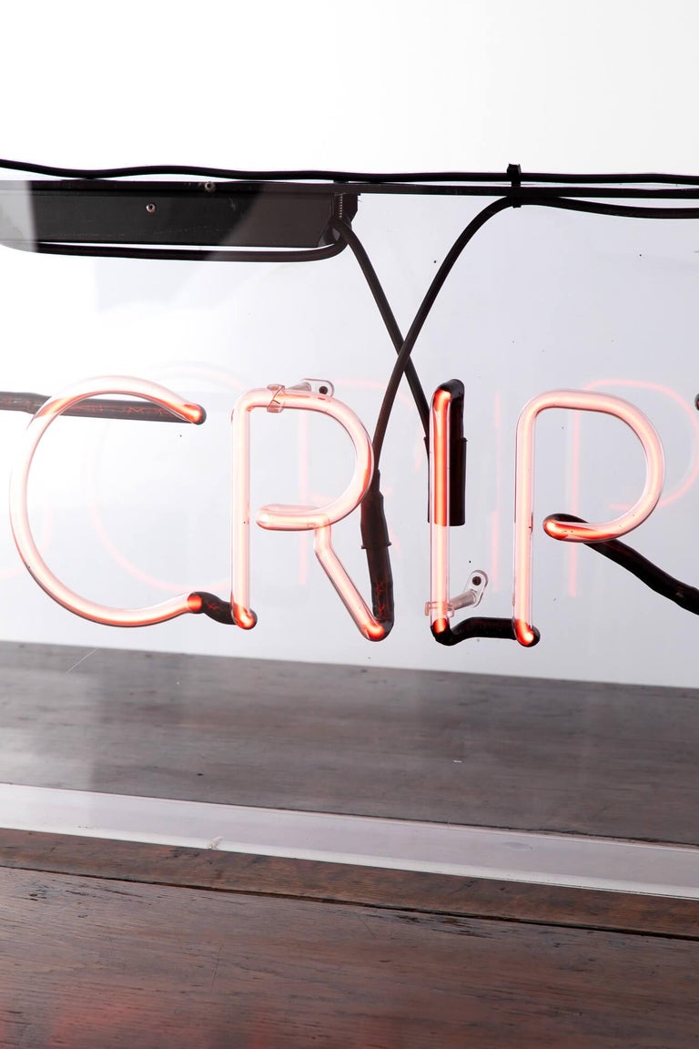 Vintage Neon Chemist Sign in a Perspex Box, 20th Century For Sale at ...