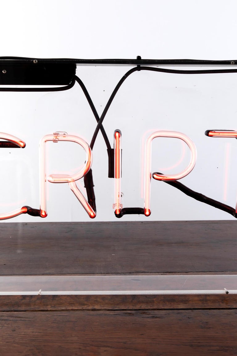 Vintage Neon Chemist Sign in a Perspex Box, 20th Century For Sale at ...