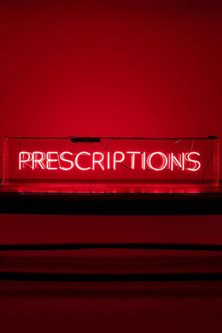 Vintage Neon Chemist Sign in a Perspex Box, 20th Century For Sale at ...