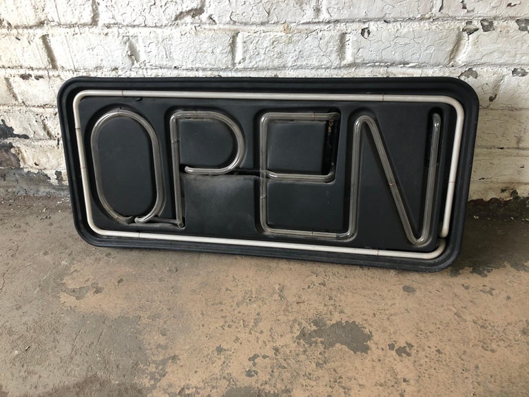Vintage Neon "Open" Sign at 1stDibs