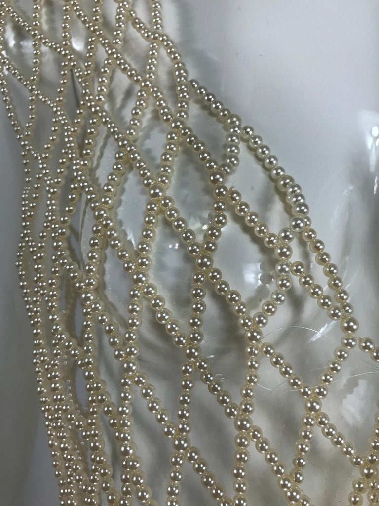Vintage Novelty Pearl Vest 1980s For Sale at 1stDibs