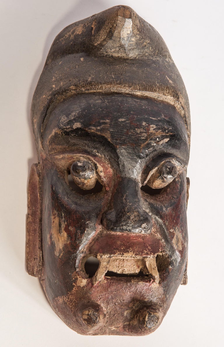 Vintage Nuo Theater Performance Mask Guizhou, South China, Mid-20th ...