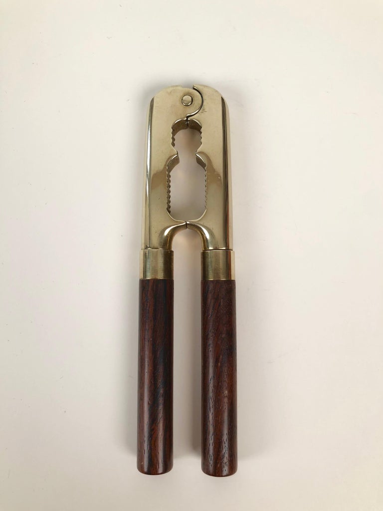 Vintage Nut Cracker, 1970s, Made in Massive Brass and Palisander For ...