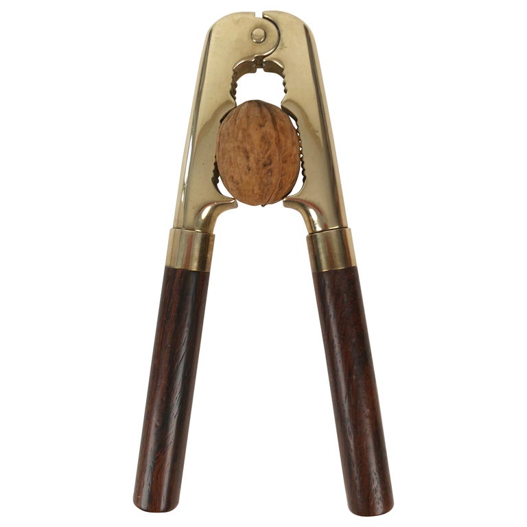 Vintage Nut Cracker, 1970s, Made in Massive Brass and Palisander For ...