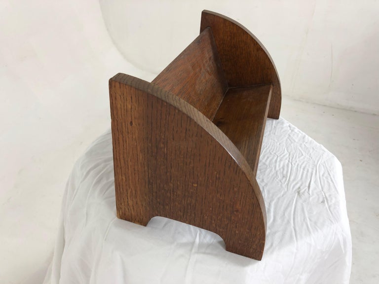 Vintage Oak Book Trough, Book Rack, Arts and Crafts, Scotland 1930 ...