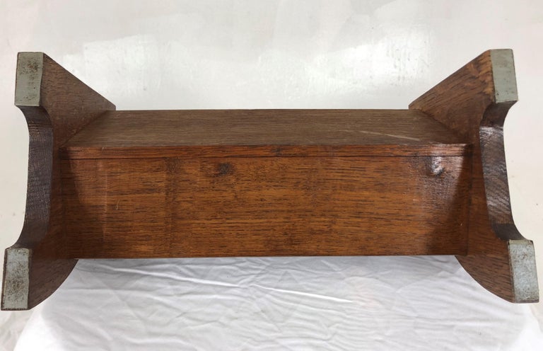 Vintage Oak Book Trough, Book Rack, Arts and Crafts, Scotland 1930 ...