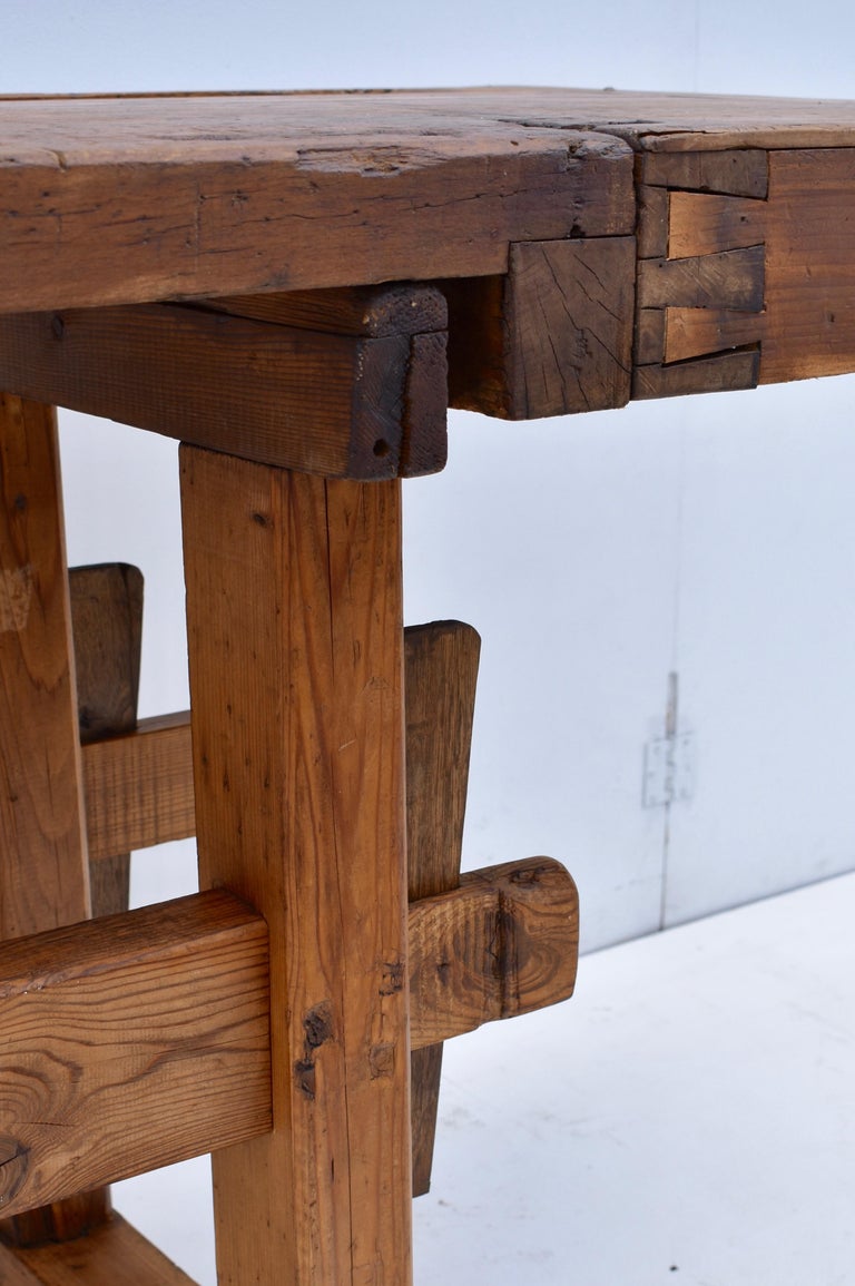 Vintage Oak Carpenter's and Joiner's Work Bench at 1stDibs | joiners bench