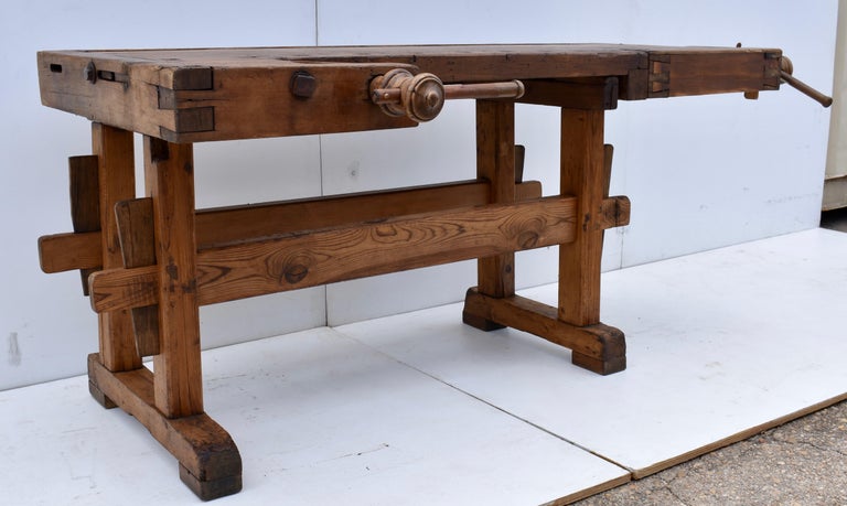 Vintage Oak Carpenter's and Joiner's Work Bench at 1stDibs | joiners bench