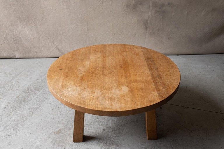 Vintage Oak Coffee Table From France, Circa 1960 For Sale at 1stDibs