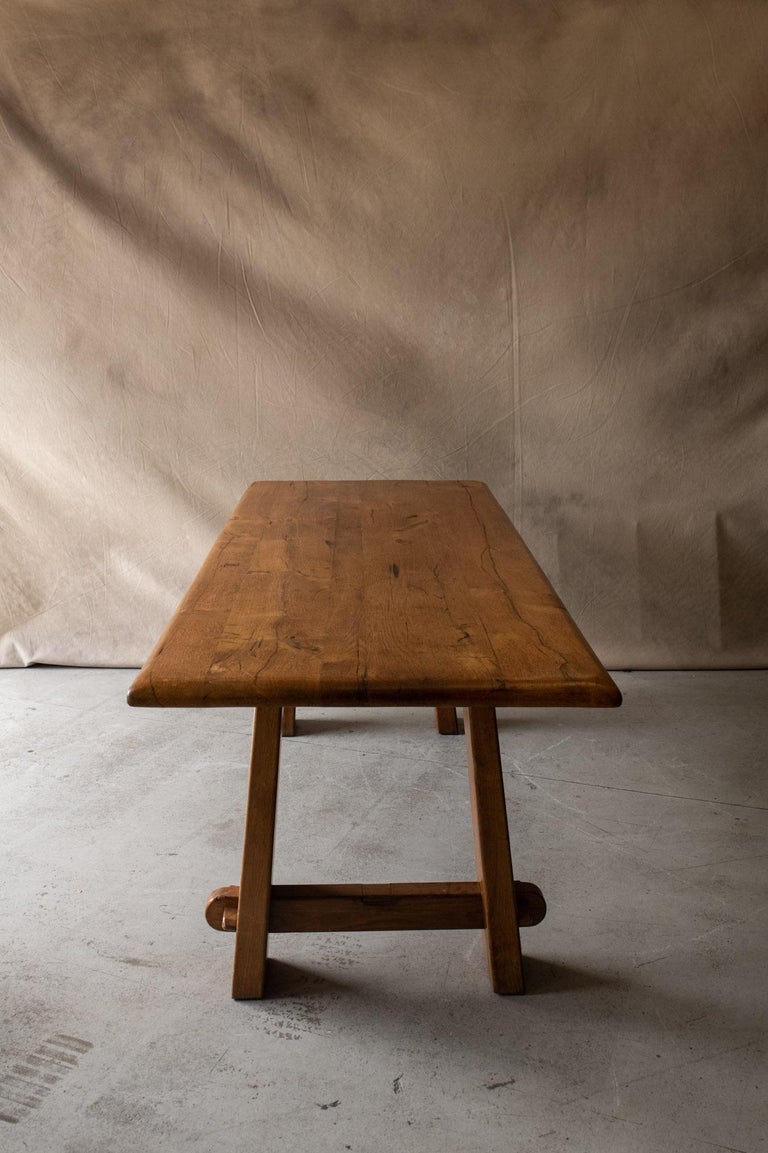 Vintage Oak Dining Table From France, Circa 1950 For Sale at 1stDibs