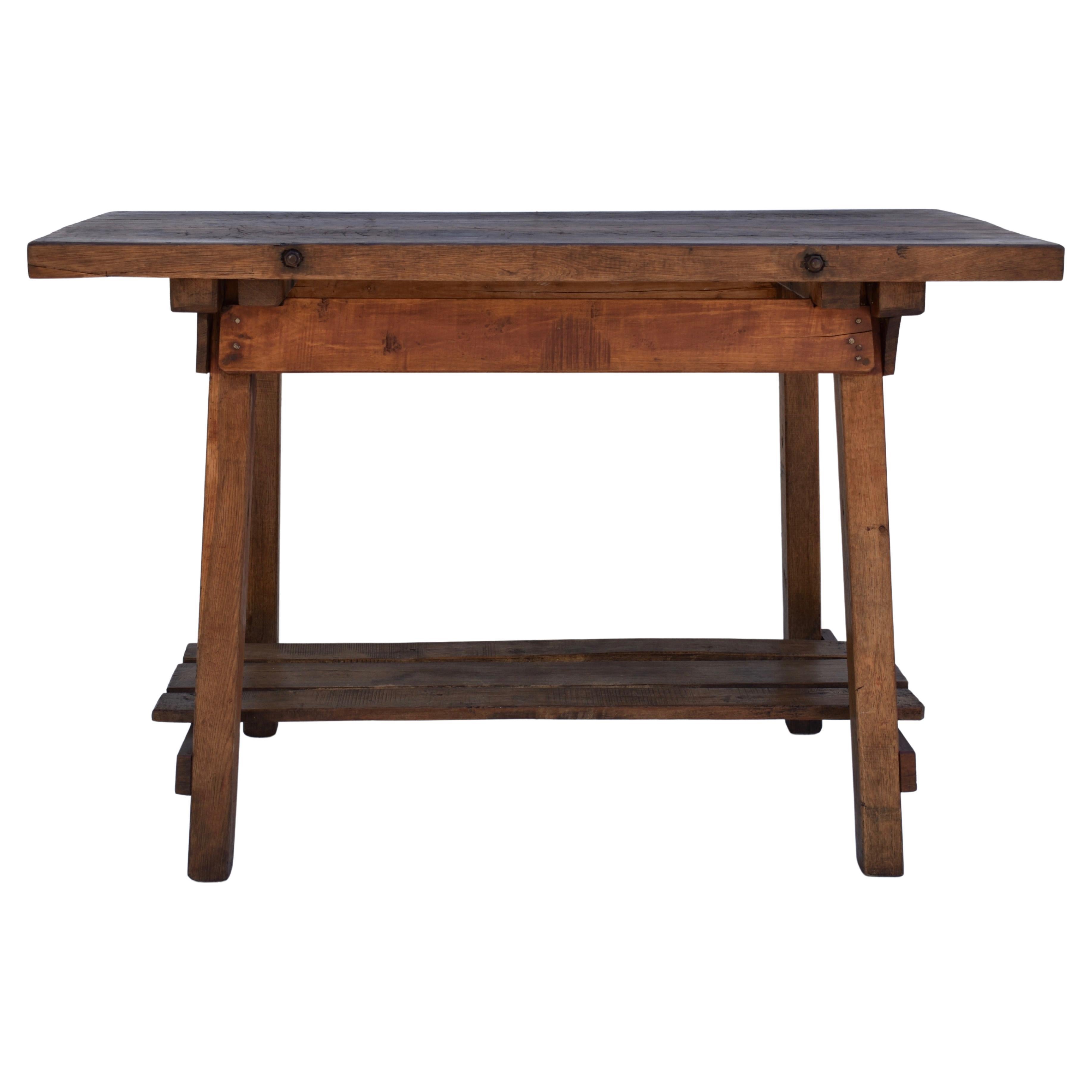 Oak Pig Butcher Table - 5 For Sale on 1stDibs