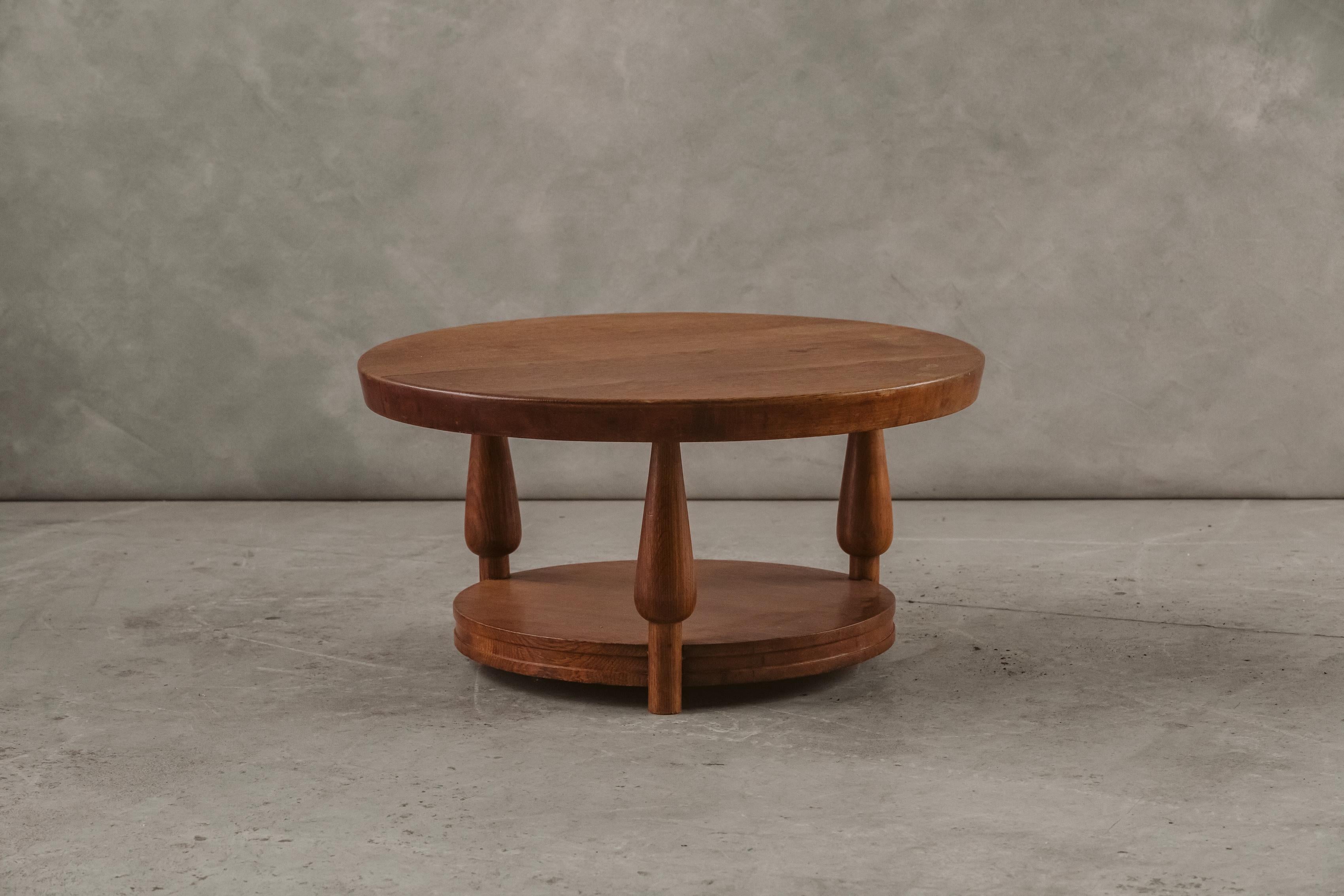 Vintage Oak Side Table from France, circa 1960 at 1stDibs