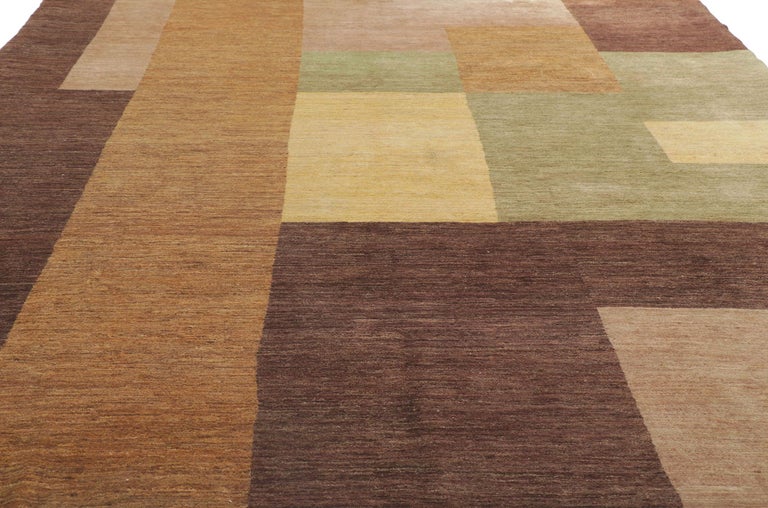 Vintage Odegard Rug with Modern Bauhaus Style For Sale at 1stDibs