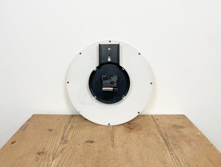 Vintage Office Wall Clock from Pragotron, 1980s For Sale at 1stDibs
