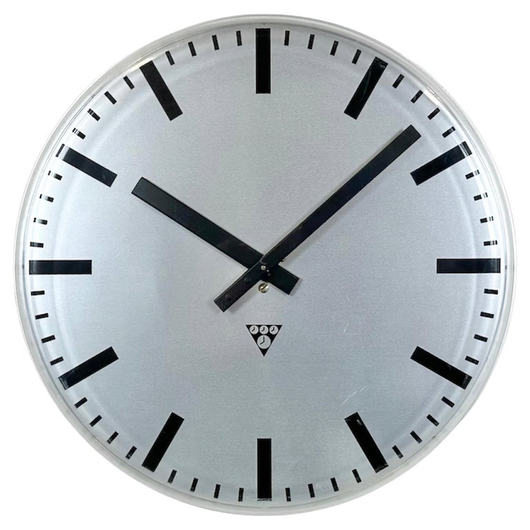 Vintage Office Wall Clock from Pragotron, 1980s For Sale at 1stDibs